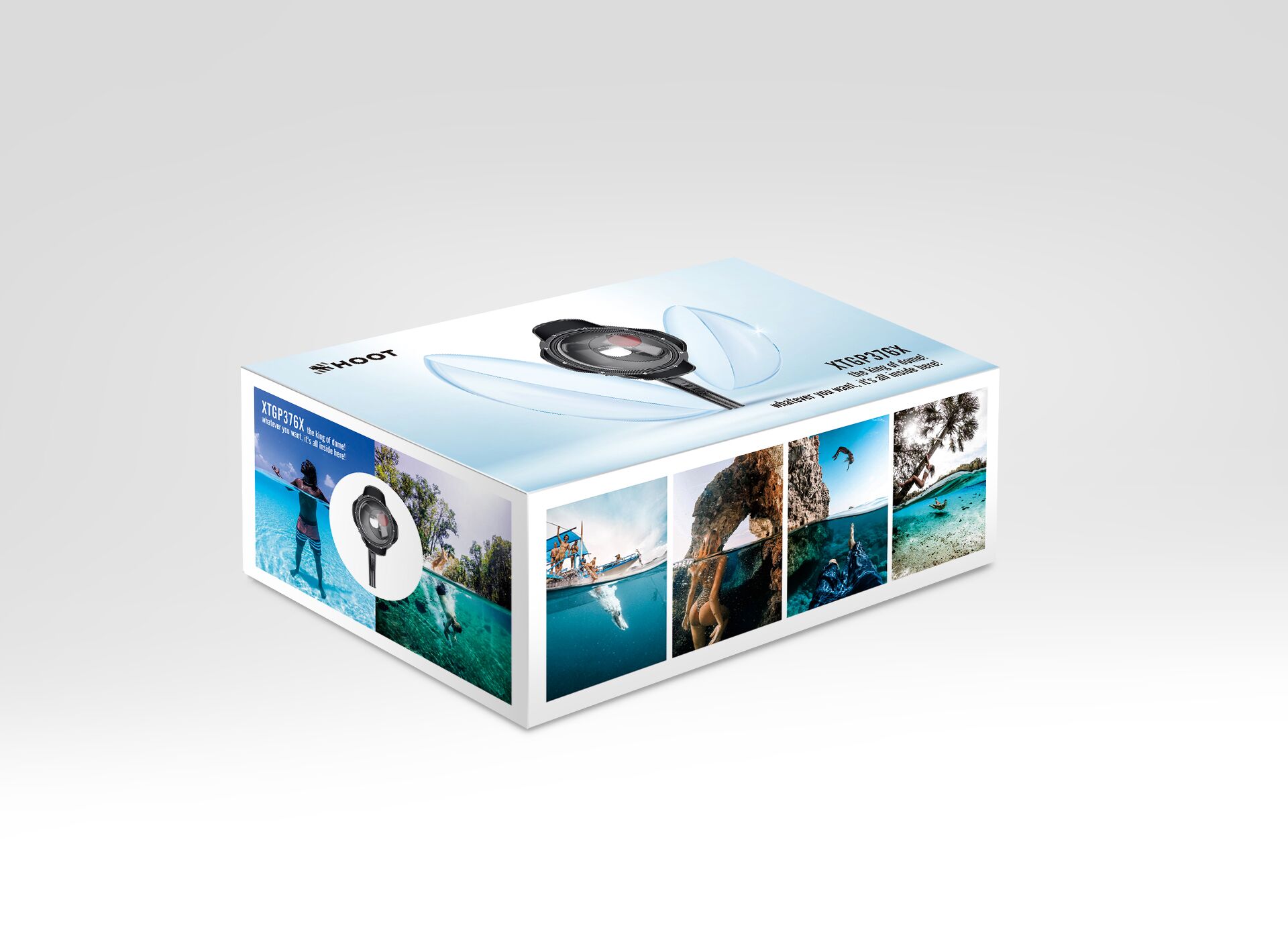 SHOOT New Style Gopro Water Dome Port with Red Filter for Go Pro Hero 7 ...